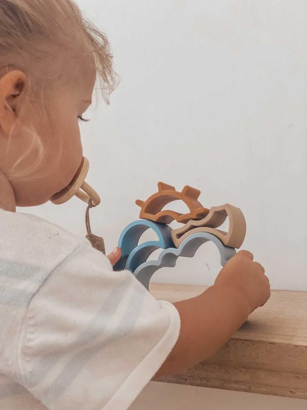 Cloud Stacker | A Whimsical Montessori Toy for Kids
